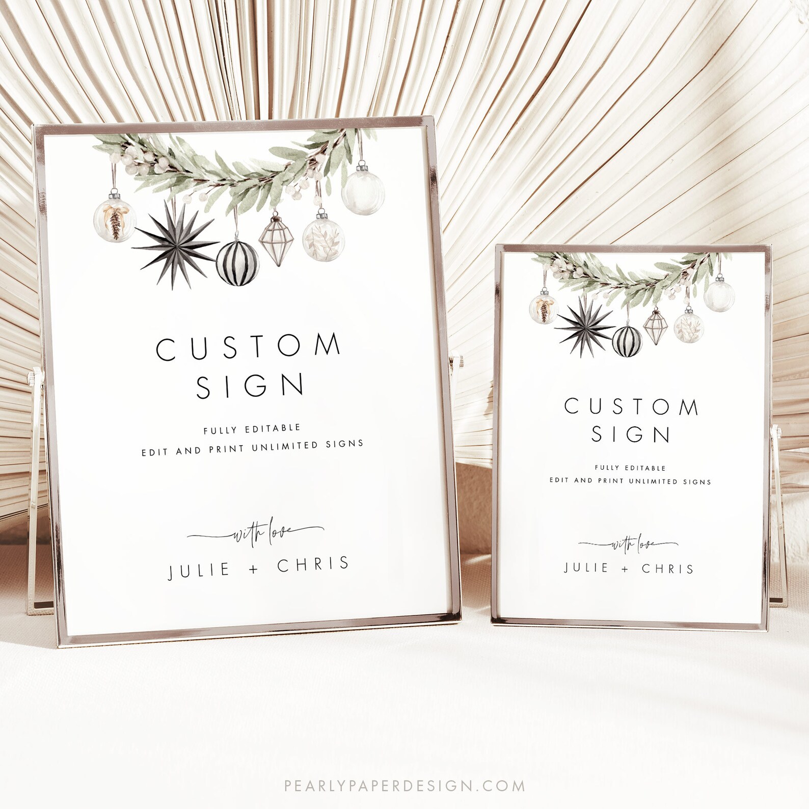 Editable Custom Sign Template, Christmas Sign Printable, Printable ...