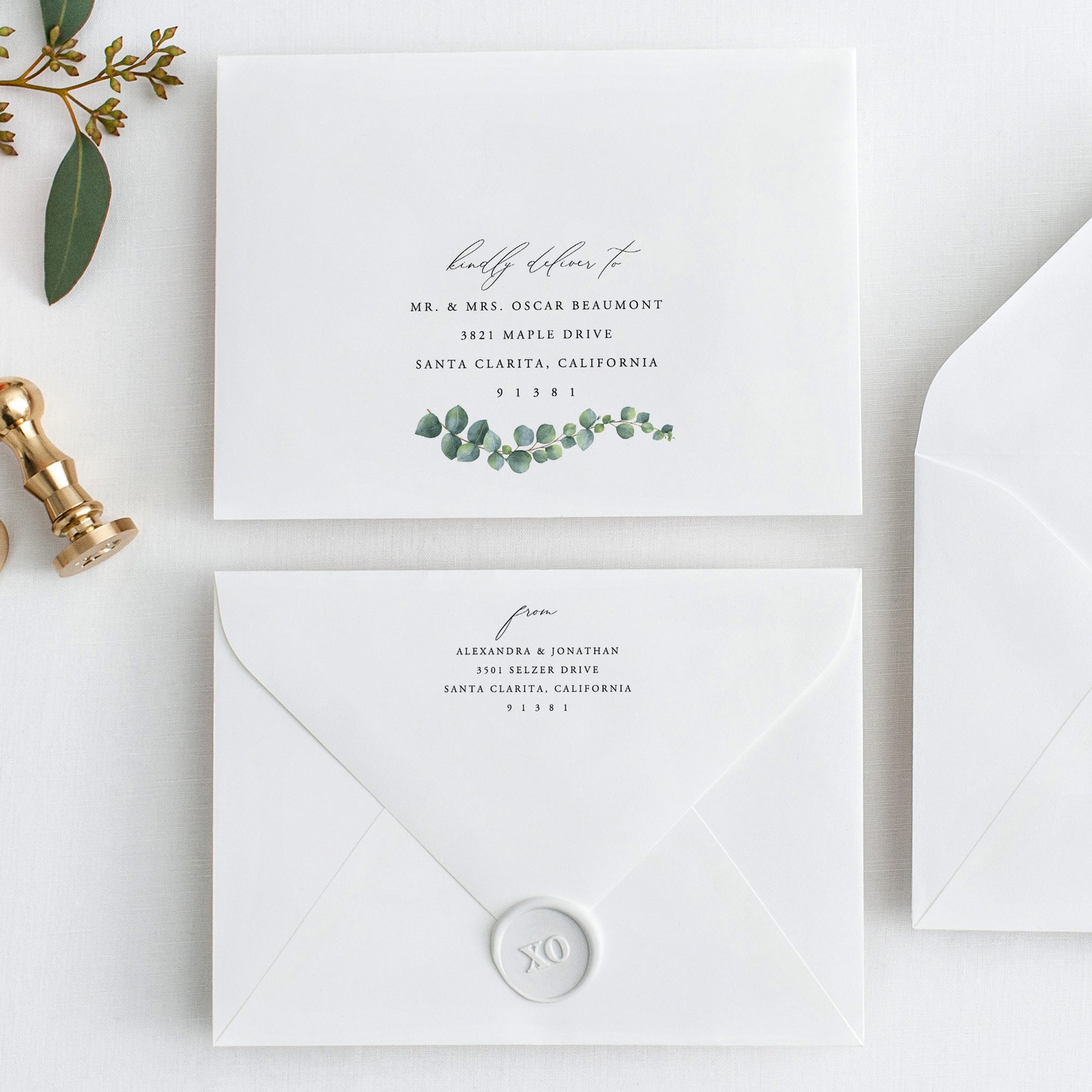 Envelope Template Printable Wedding Envelope Templett - Etsy