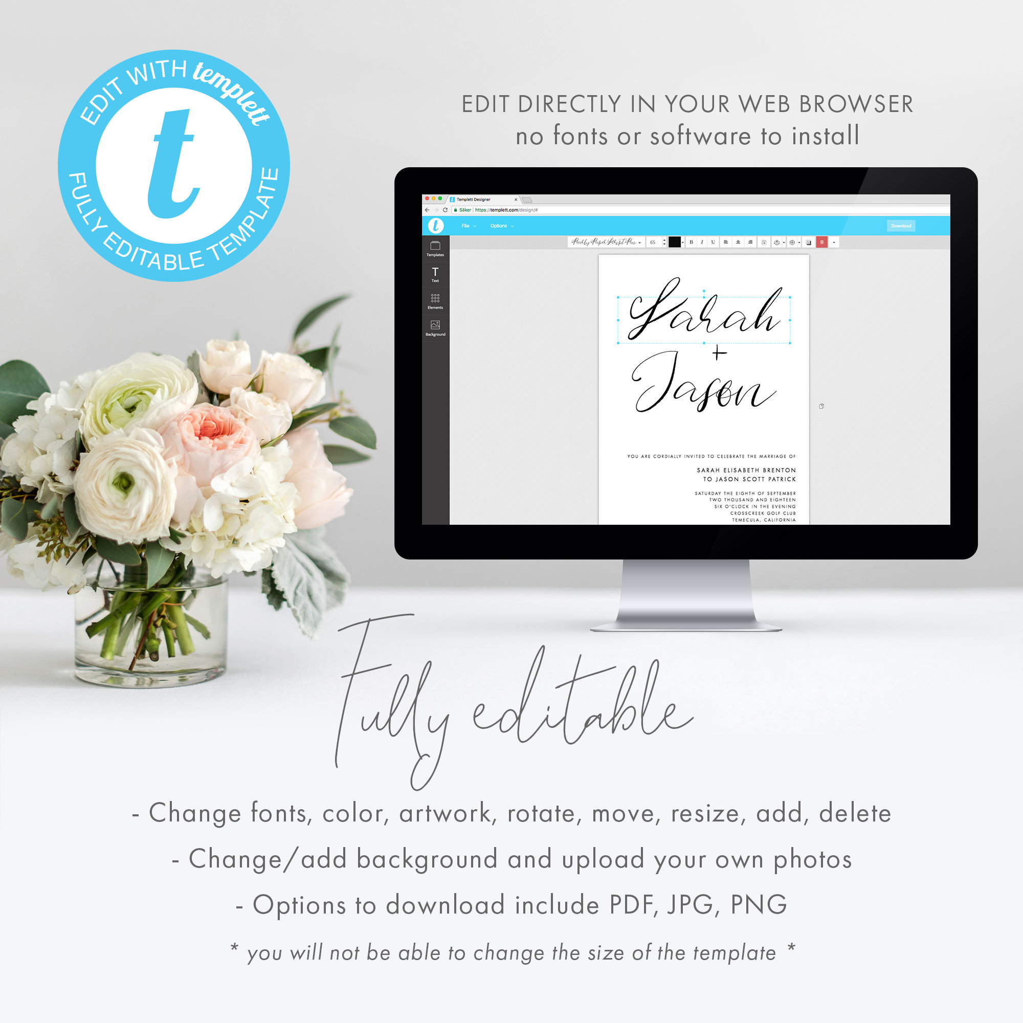 Printable Envelope Address Template Modern Calligraphy | Etsy