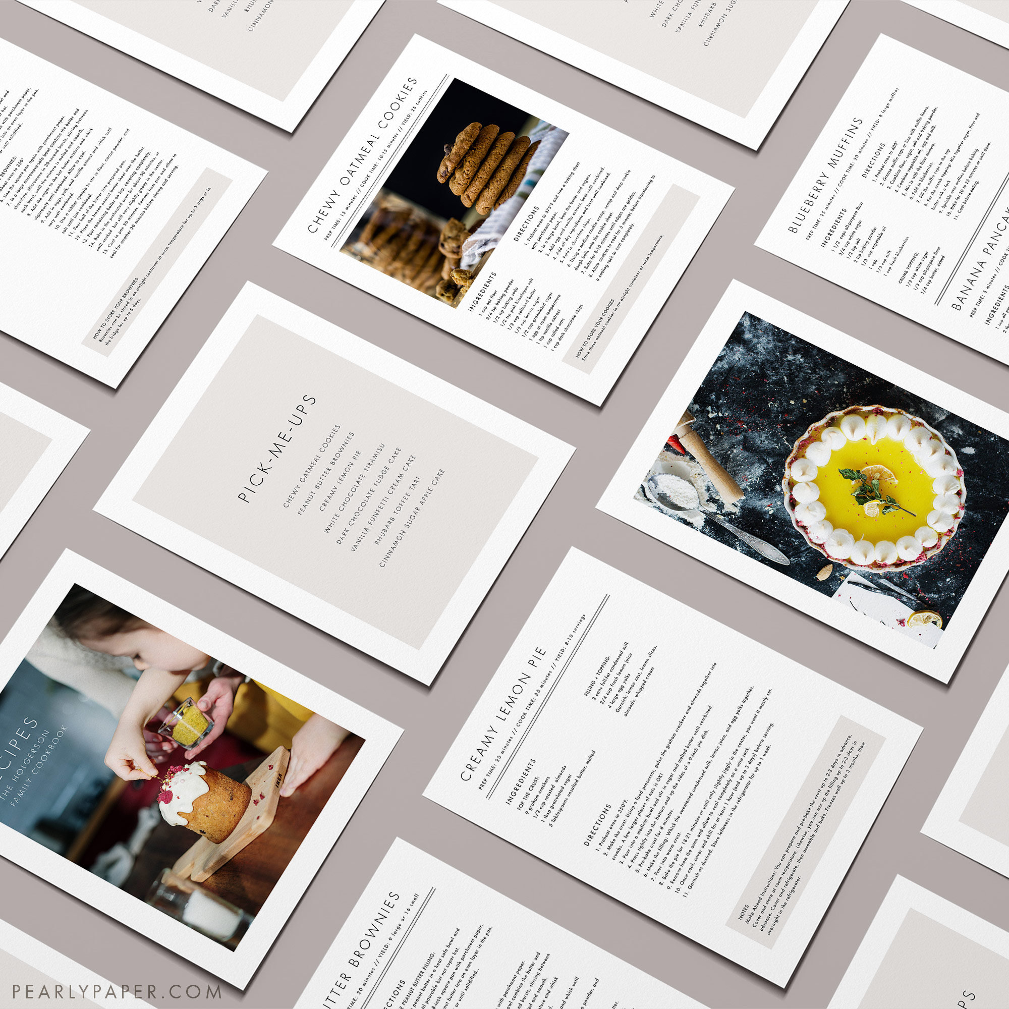 Personalized Recipe Template Download Recipe Bundle Editable | Etsy