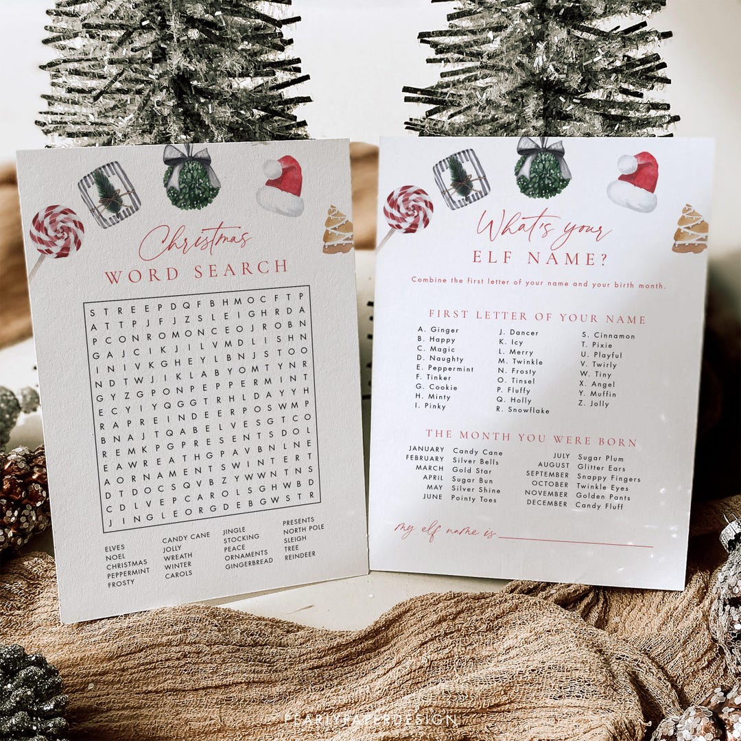 Christmas Games Bundle Template, Holiday Party Games, Christmas Party ...