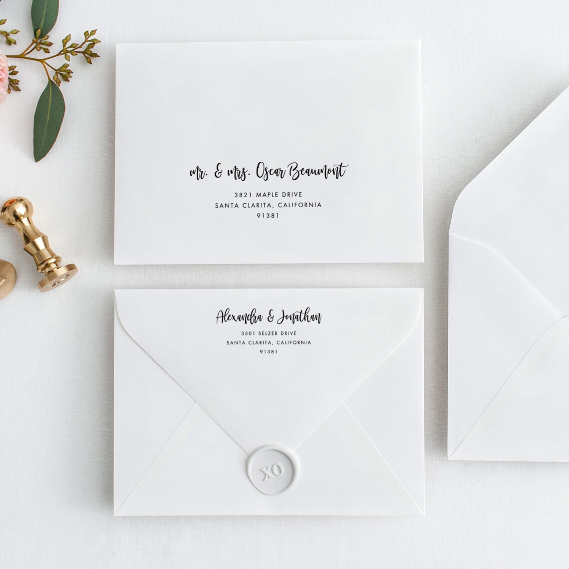 Envelope Template Address Label Printable Wedding Envelope - Etsy