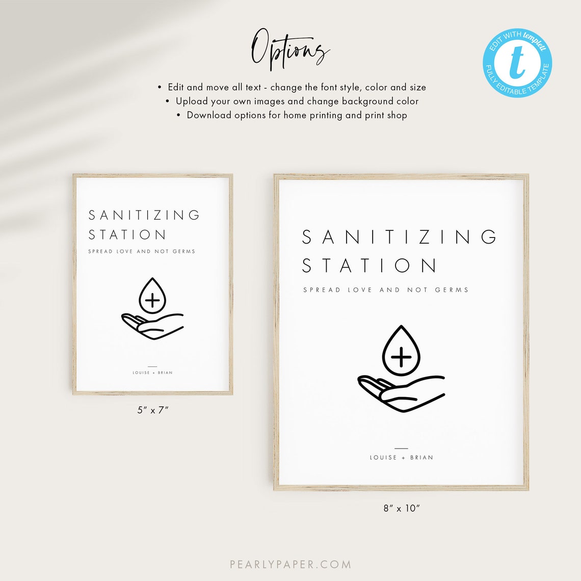 Printable Sanitizing Station Sign Template Sanitizer Station - Etsy