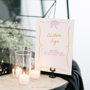 Editable Custom Sign Template, Whimsical Sign Printable, Printable ...