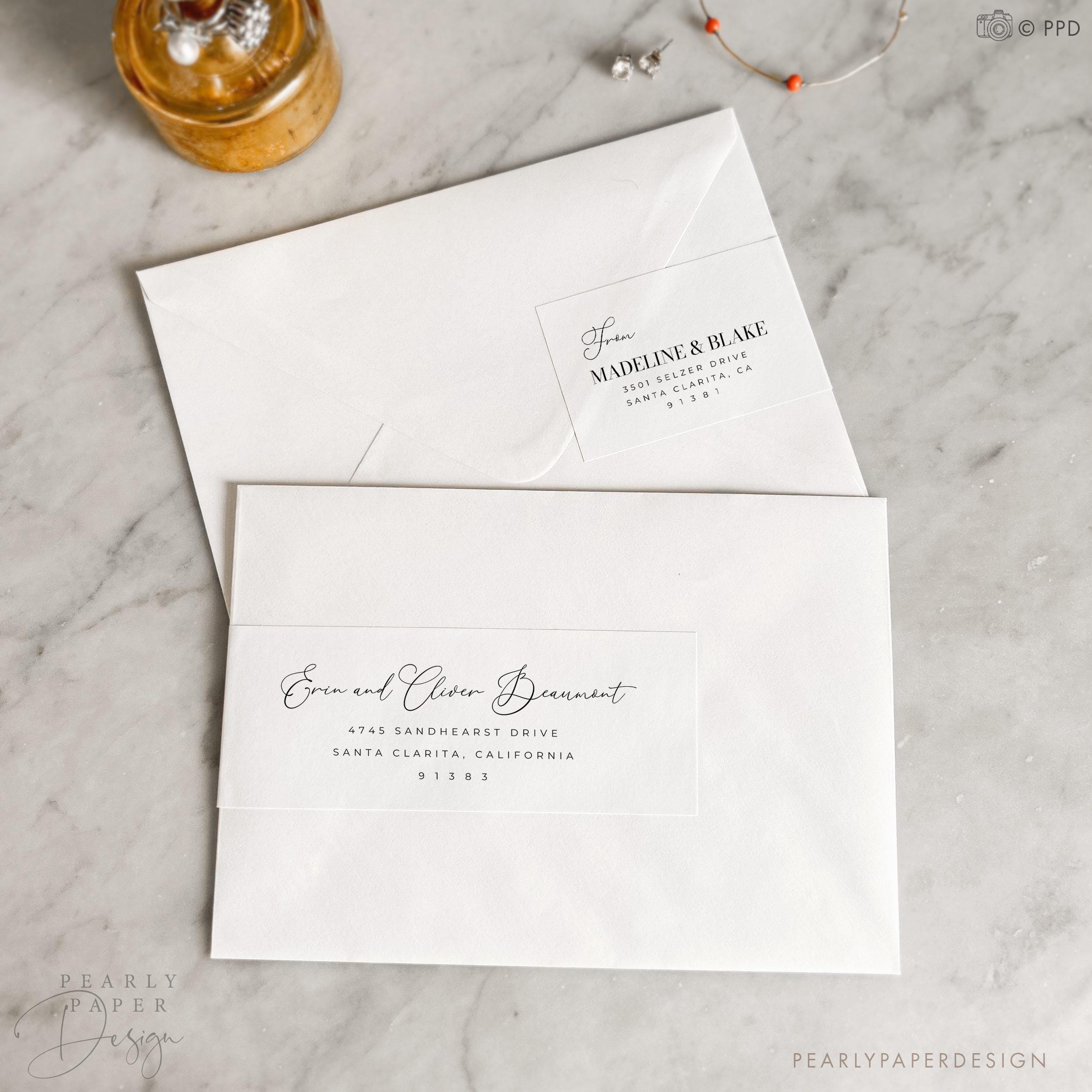Wraparound Address Label Template, Printable Label Template for ...