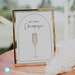 Champagne Sign Template Download, Modern Wedding Drinks Sign, Printable ...