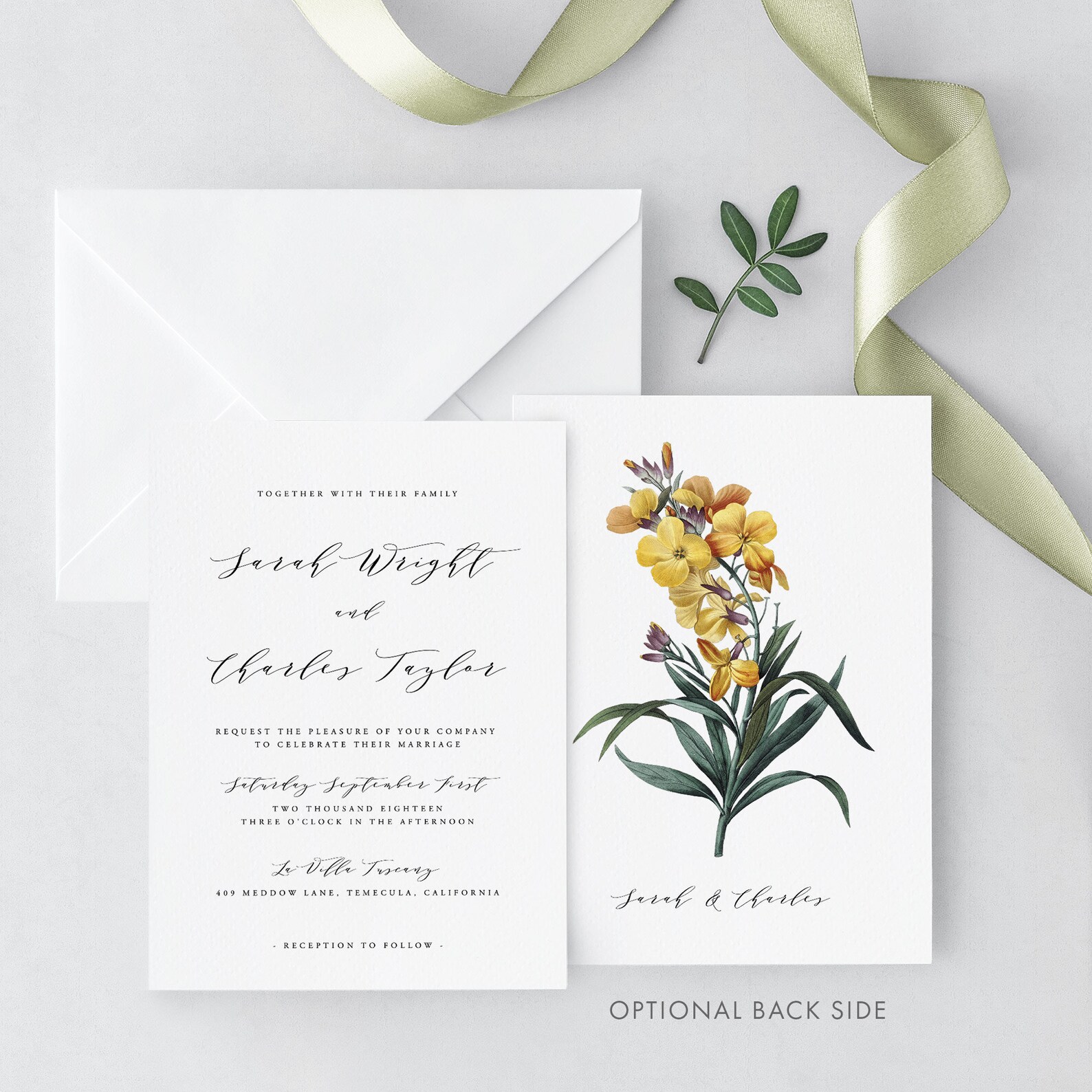 Simple Wedding Invitation Printable Invitation Template Editable ...