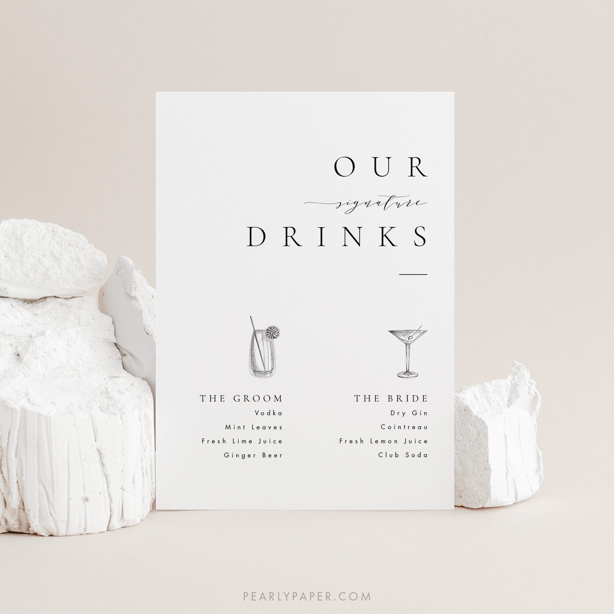 Printable Signature Cocktails Sign Template Download - Etsy UK