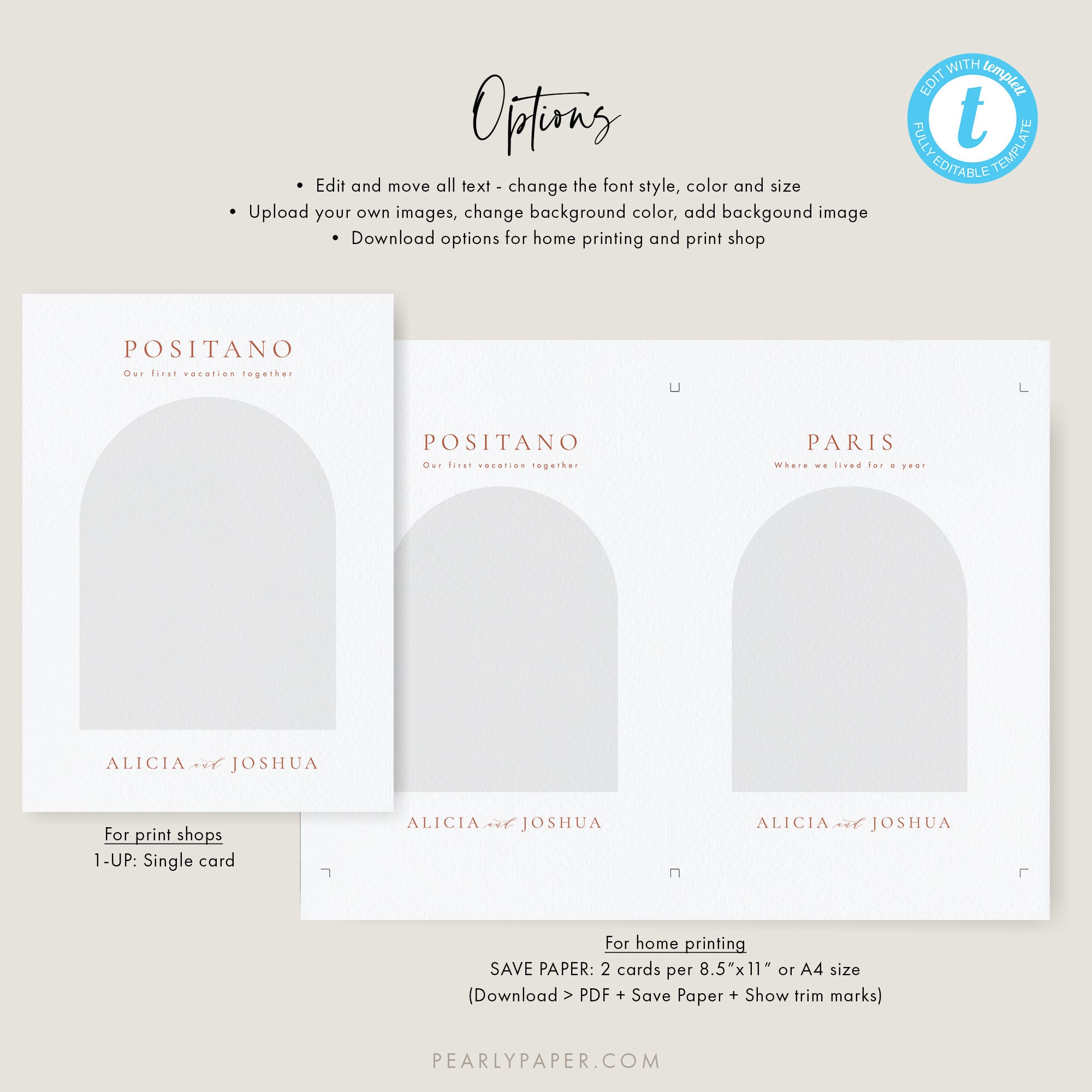 Arch Photo Table Numbers Template Download Templett Destination Travel ...