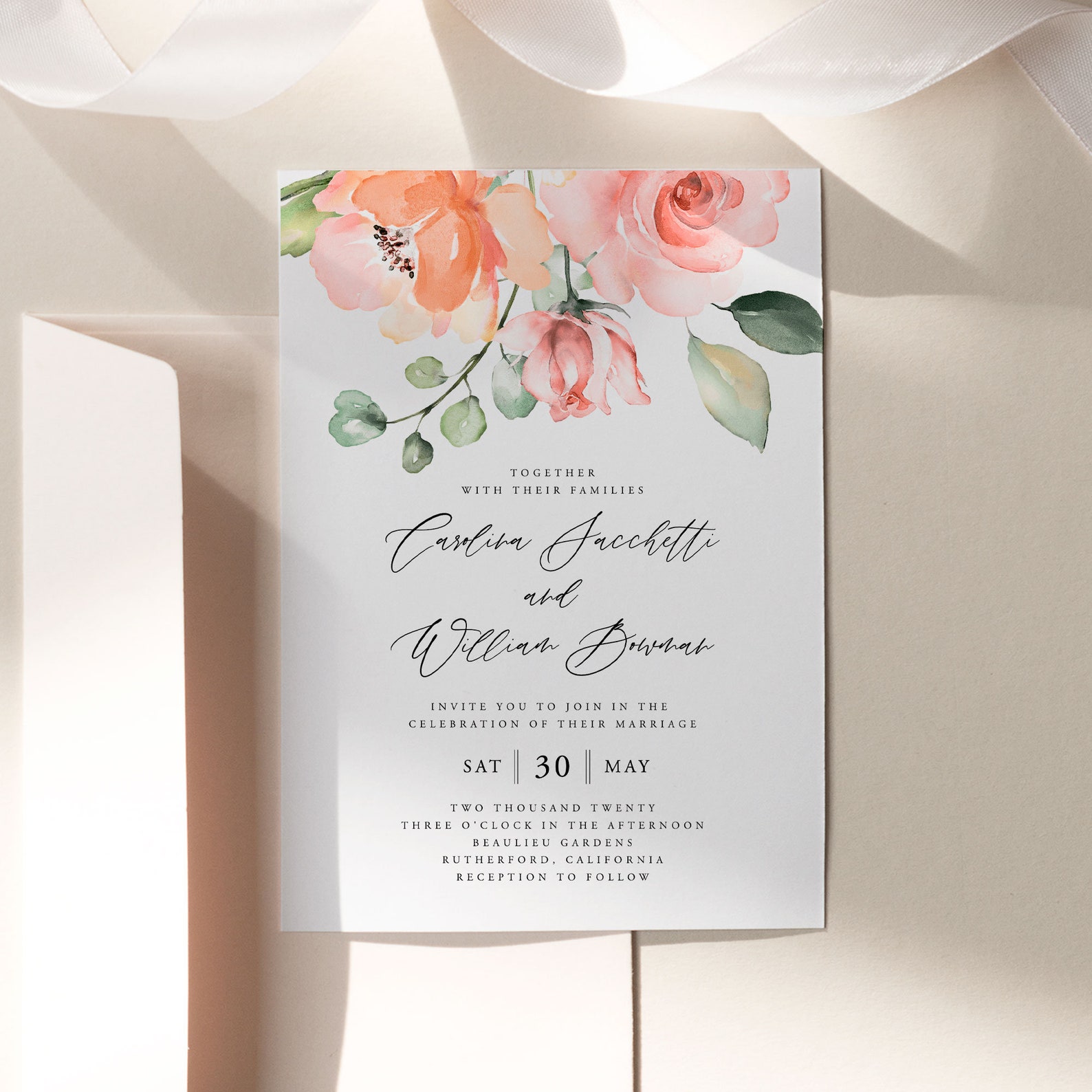 Printable Wedding Invitation Set Invitation Template Download - Etsy