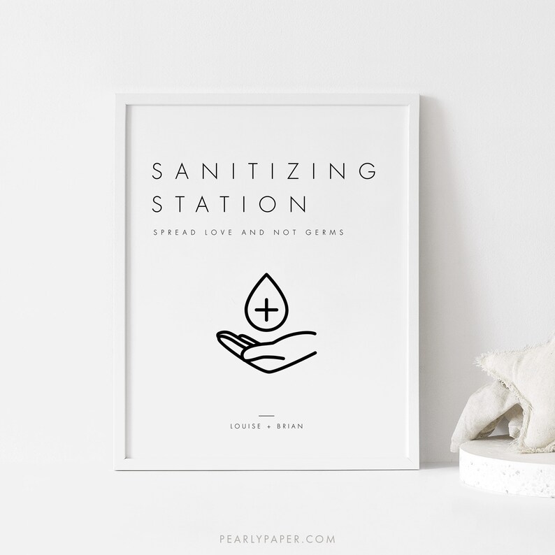 Printable Sanitizing Station Sign Template Sanitizer Station - Etsy