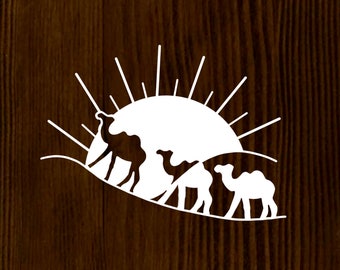 Desert Scene Vinyl Decal - Etsy