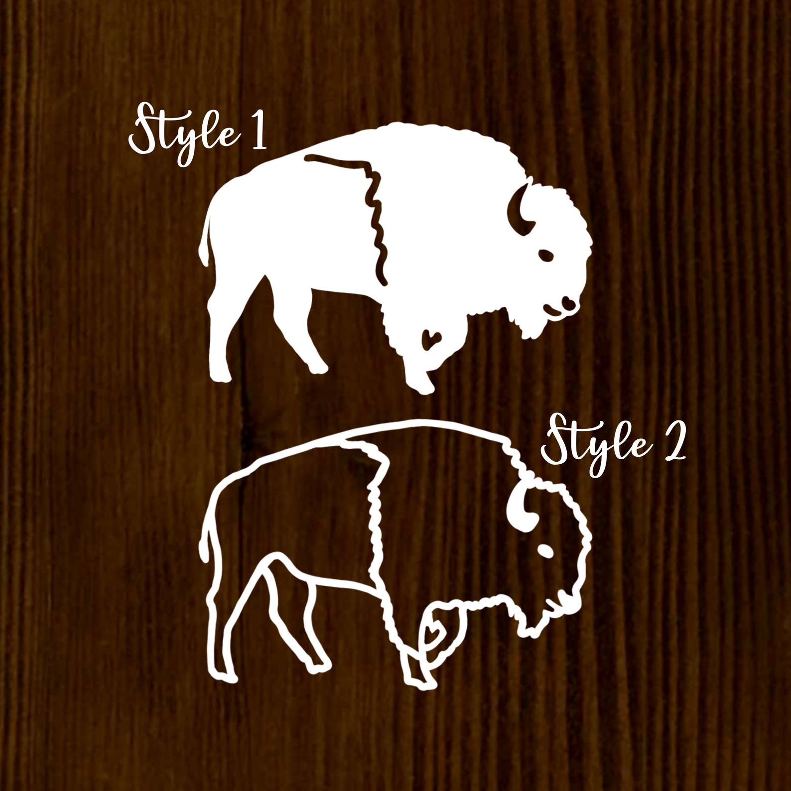 Buffalo Bison vinyl decal sticker roam free outdoor vinyl | Etsy