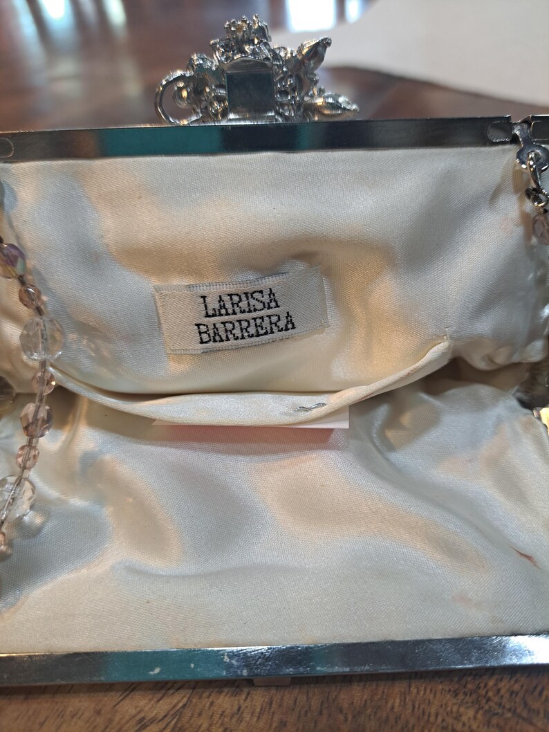 Larissa Barrera Beaded Butterfly Evening Handbag With Jeweled Clasp - Etsy
