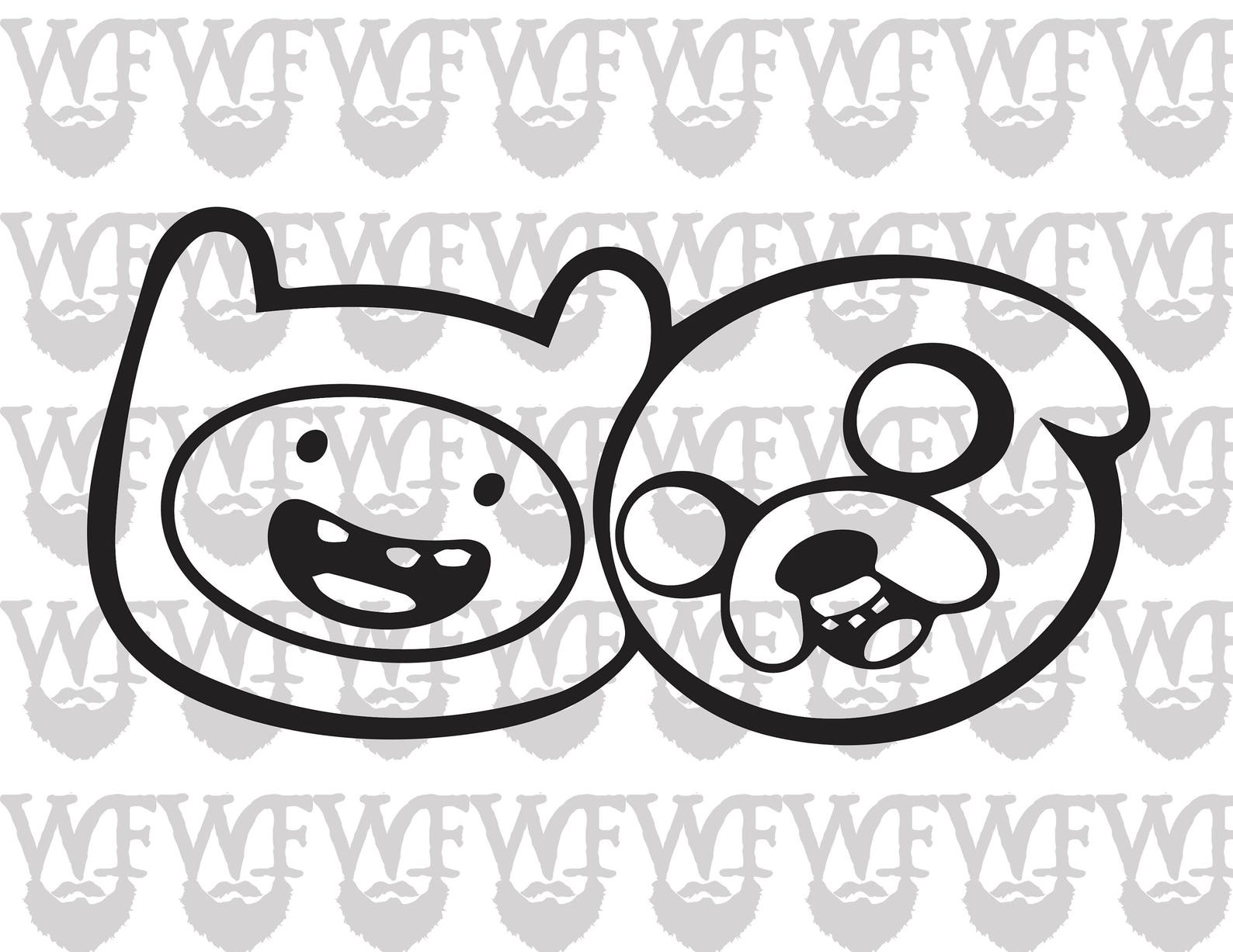 Jake el perro y Finn el humano Adventure Time eps svg ai para vinilo ...