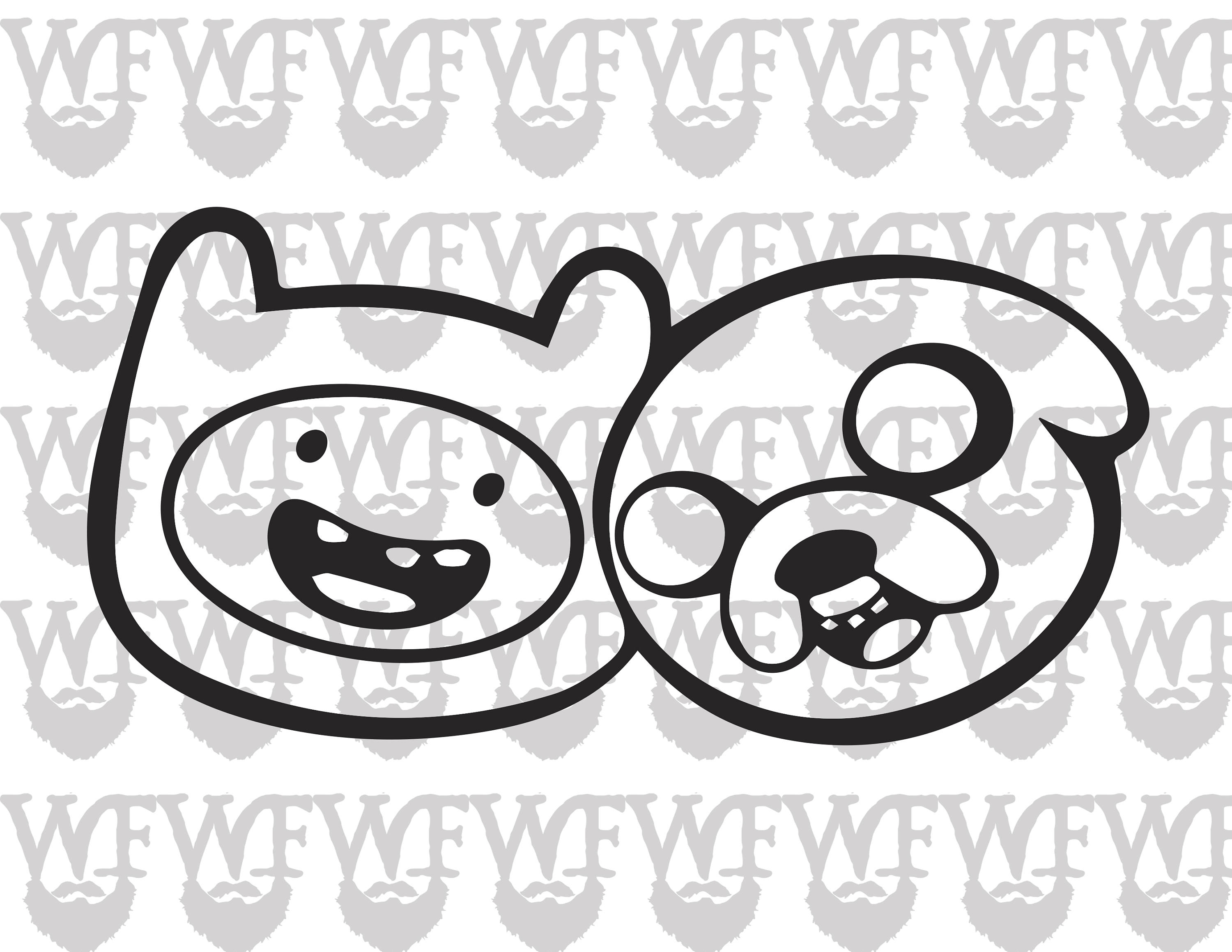 Jake the Dog and Finn the Human Adventure Time Eps Svg Ai for Vinyl ...