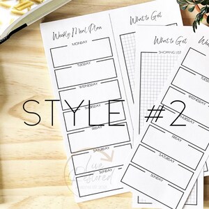 Notepad | Meal Plan | Weekly Menu - Etsy