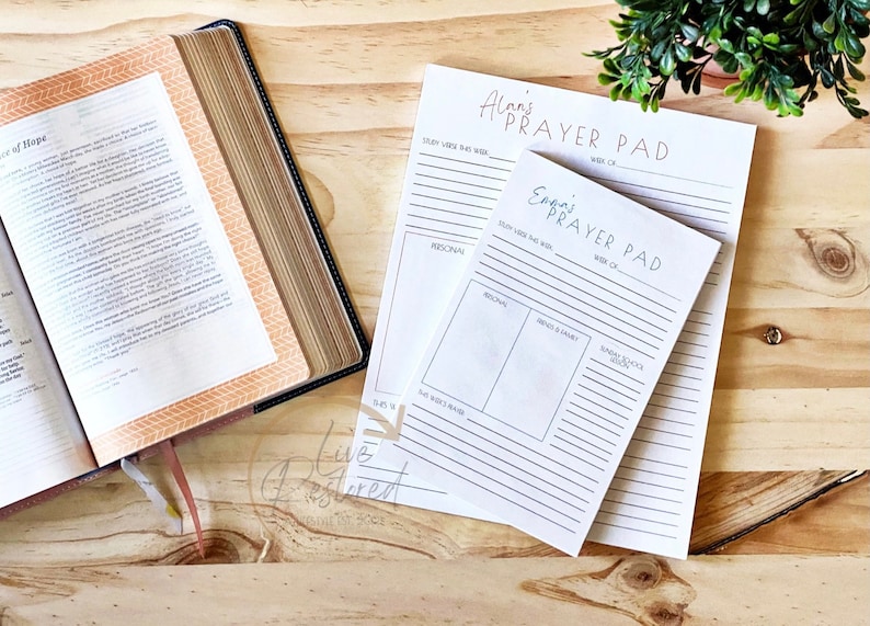 Personalized Church Notepad | Prayer Pad | Church | Sunday School ...