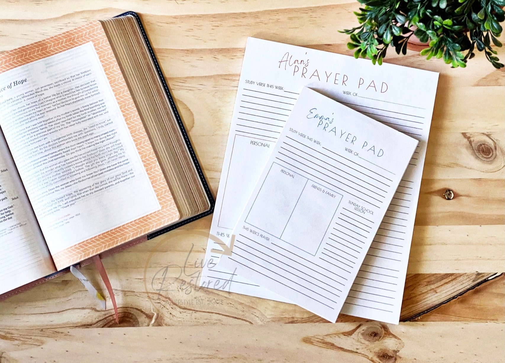 Personalized Church Notepad | Prayer Pad | Church | Sunday School ...