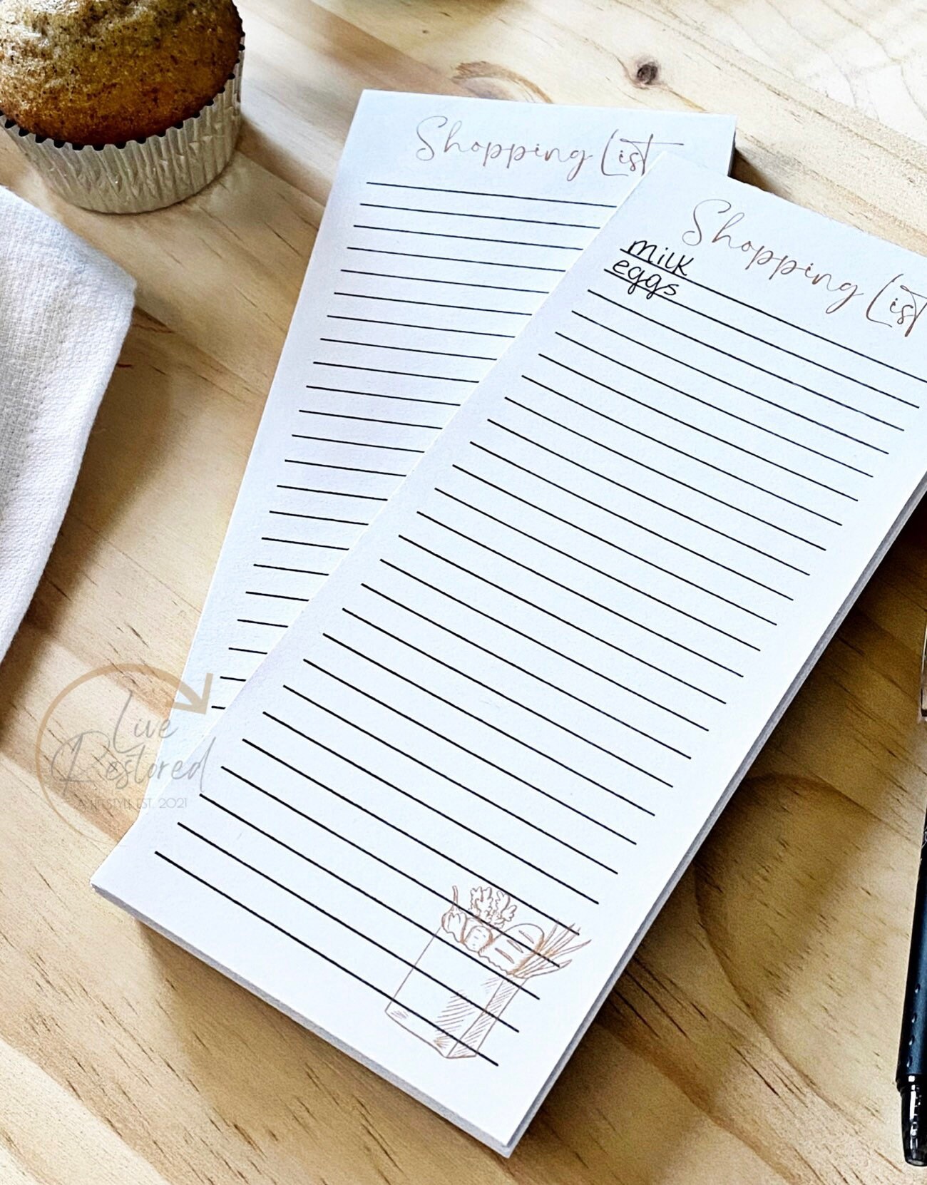 Notepad | Shopping List | Magnetic | Grocery List - Etsy