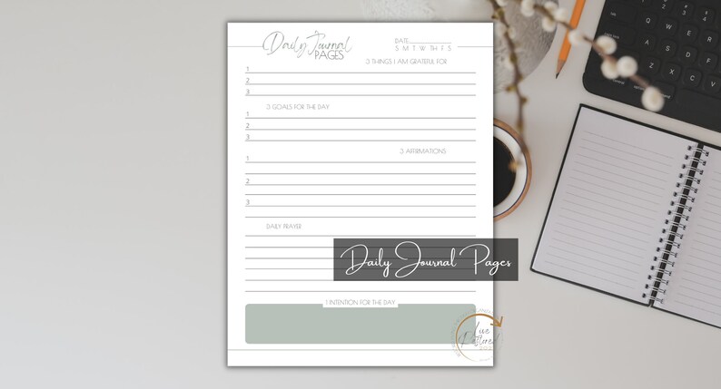 Daily Pages Bundle | DOWNLOADABLE | Daily Journal | Daily Schedule ...