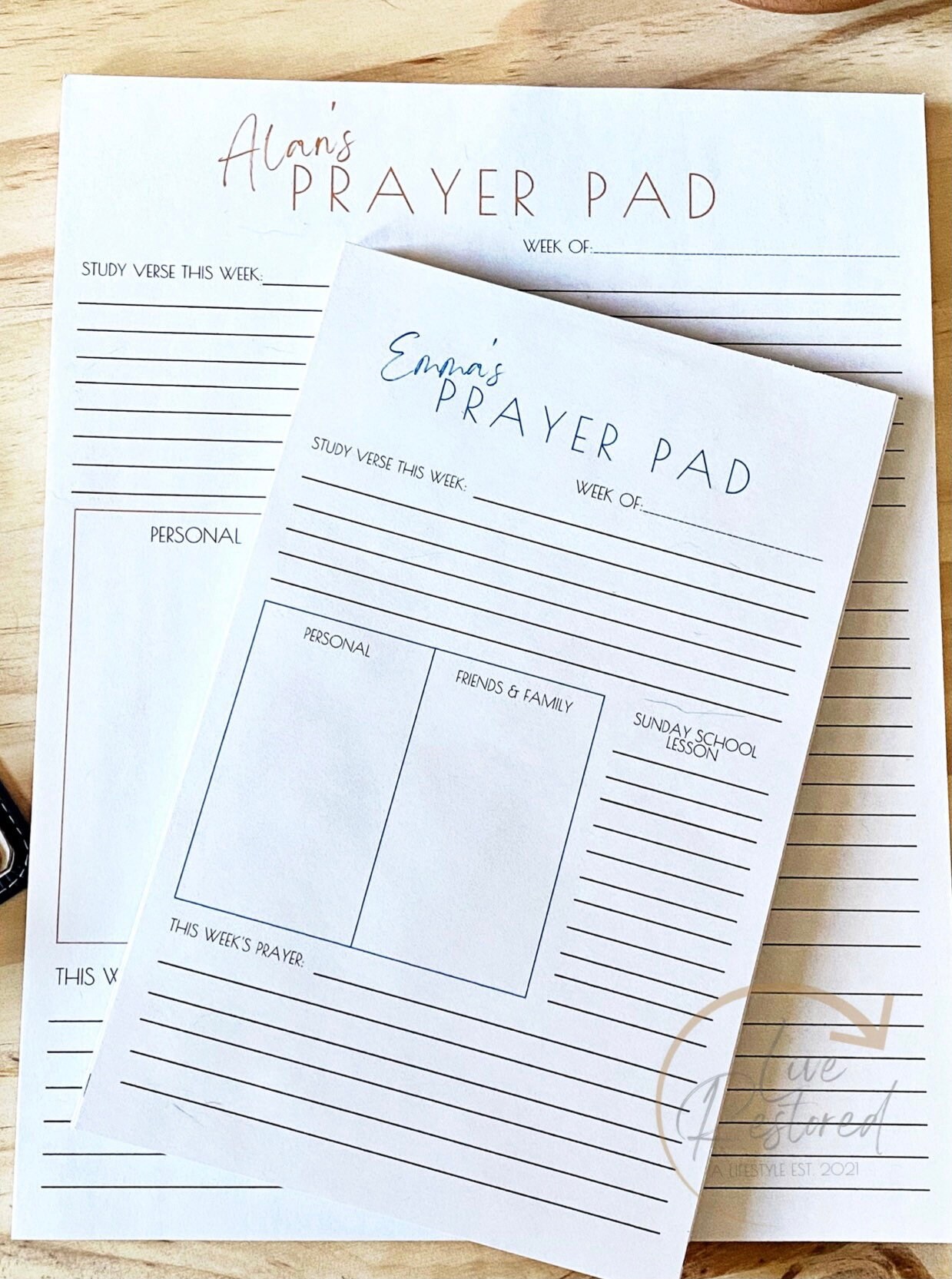 Personalized Church Notepad | Prayer Pad | Church | Sunday School ...