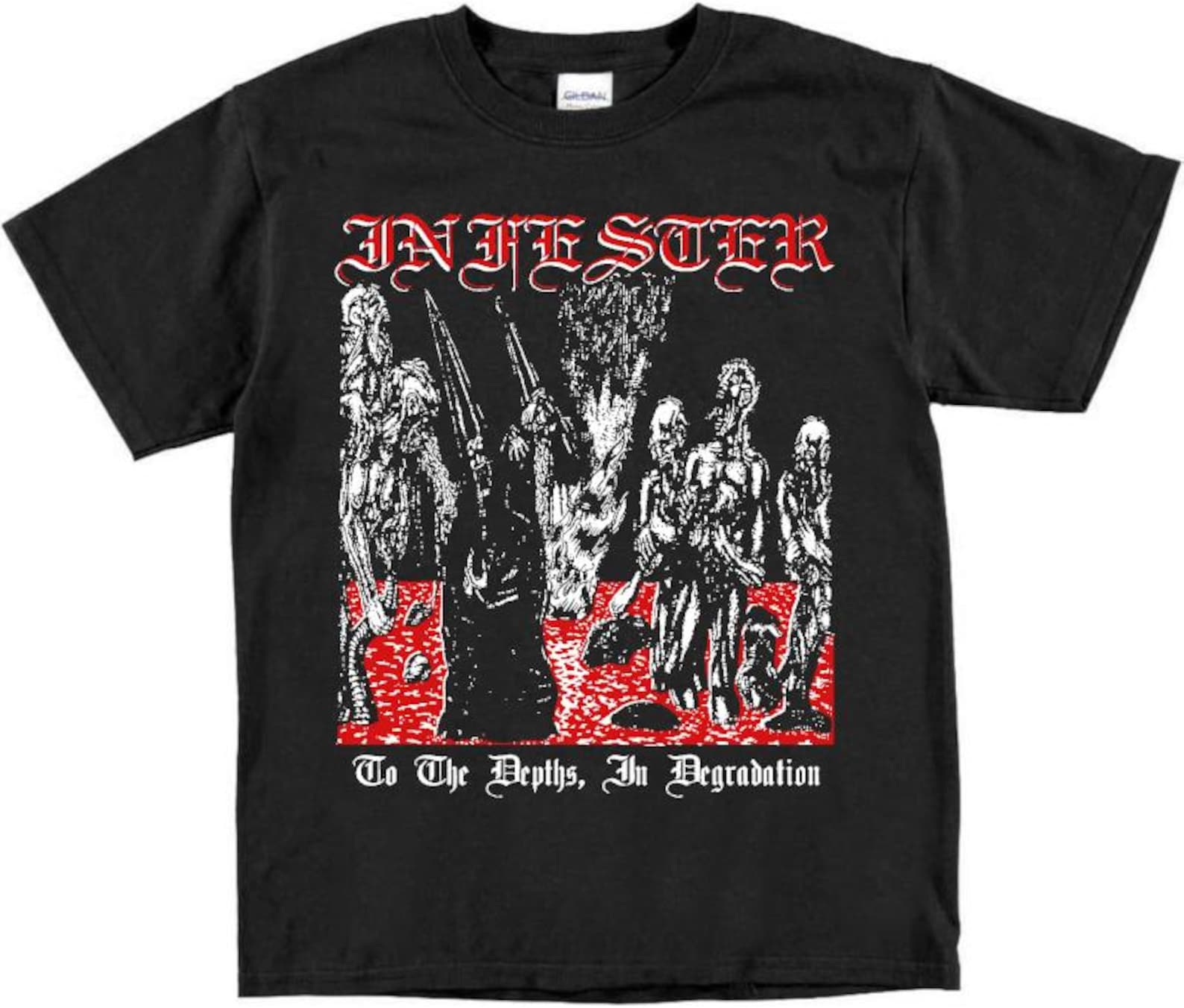 Infester Shirt Rottrevore Death Metal Morgue Carnage Meat Shits ...