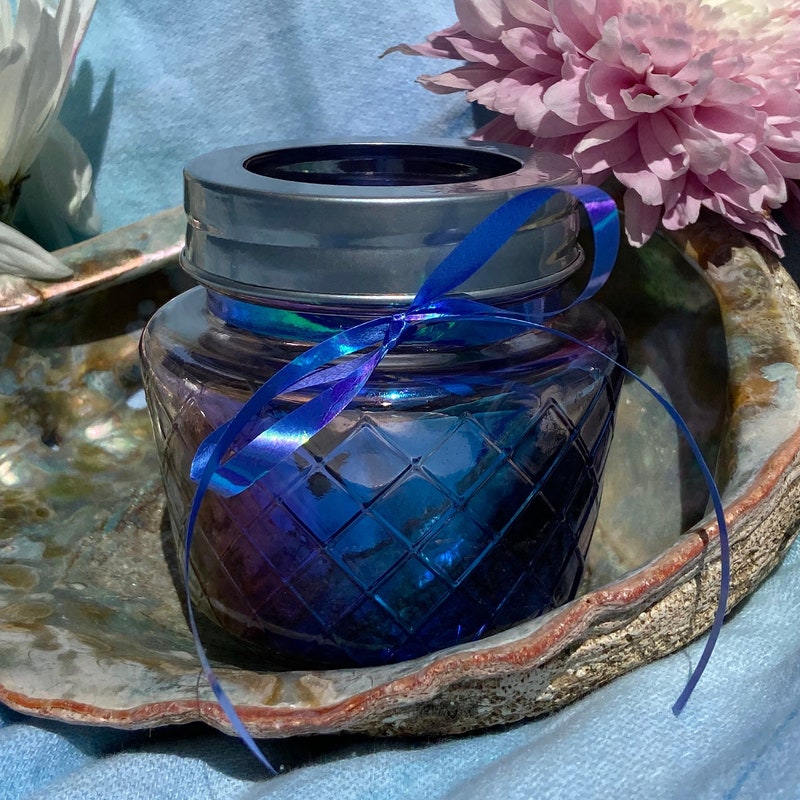 Iridescent Candle Jar - Etsy