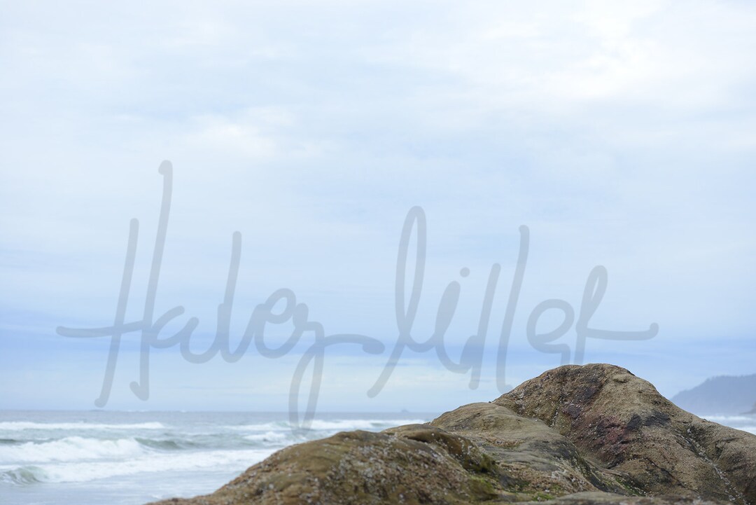Beautiful Ocean Overlook - Digital Backdrop - Digital Background ...