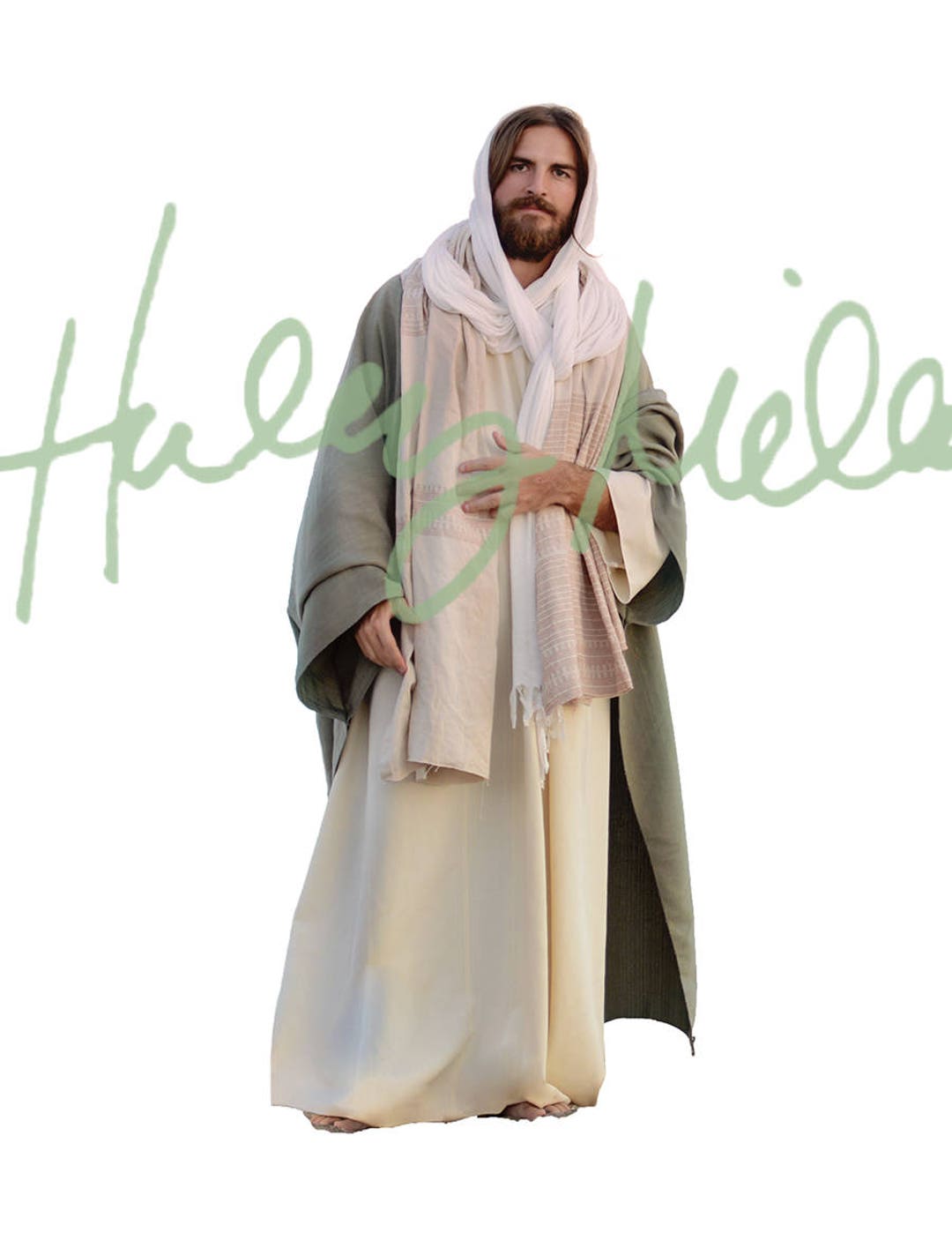 Cut Out of Jesus Christ/savior Digital Backdrop/background on Beach ...