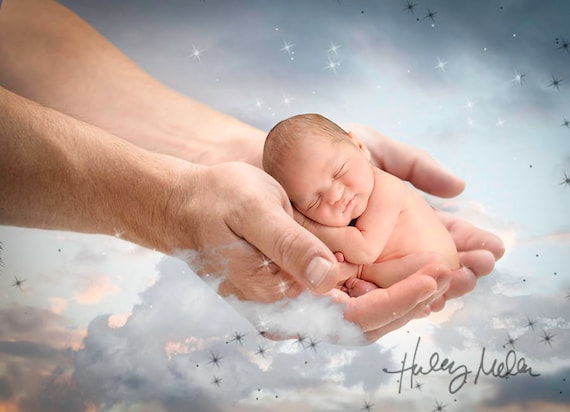 2x Gift From God Newborn Girl/boy Digital Backdrop | Etsy