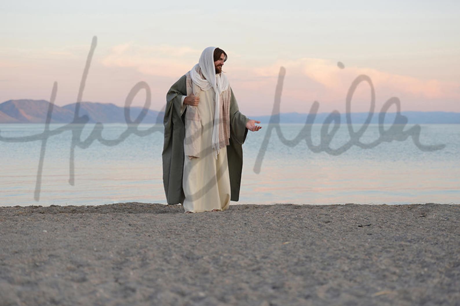 4x Jesus Christ/savior Digital Backdrop/background on Beach/shoreline ...