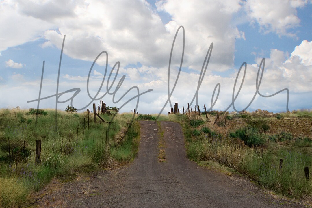 Digital Backdrop/background Old Country Dirt - Road - Path - Field ...