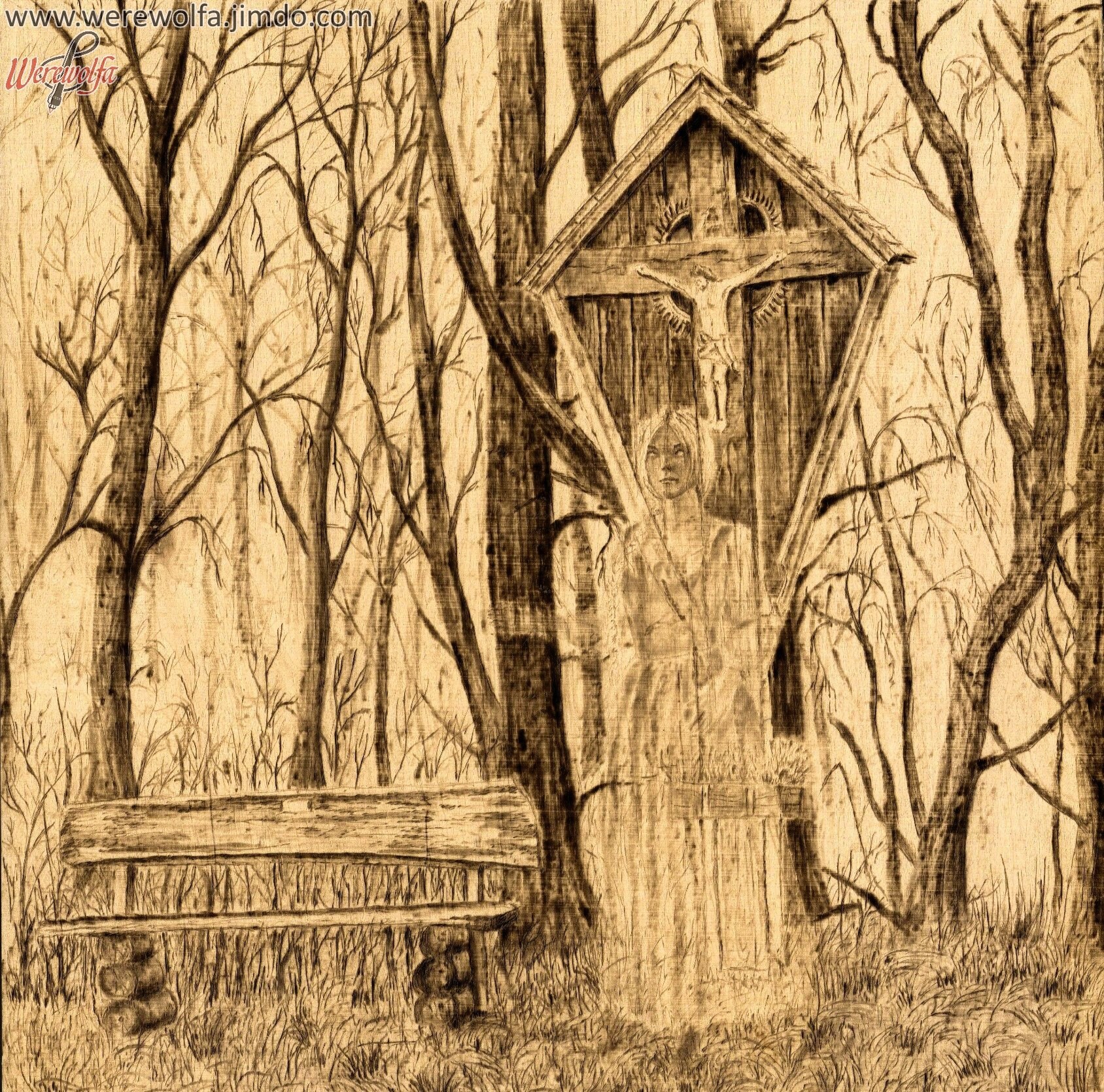 Ghost Pyrography on Plywood/ Home Decoration/ Spooky/ Gift - Etsy