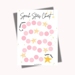 Speech Therapy Rewards Chart - Etsy