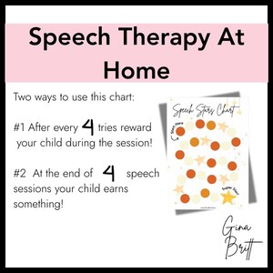 Speech Therapy Rewards Chart - Etsy