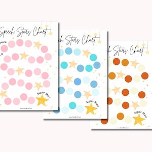 Speech Therapy Rewards Chart - Etsy