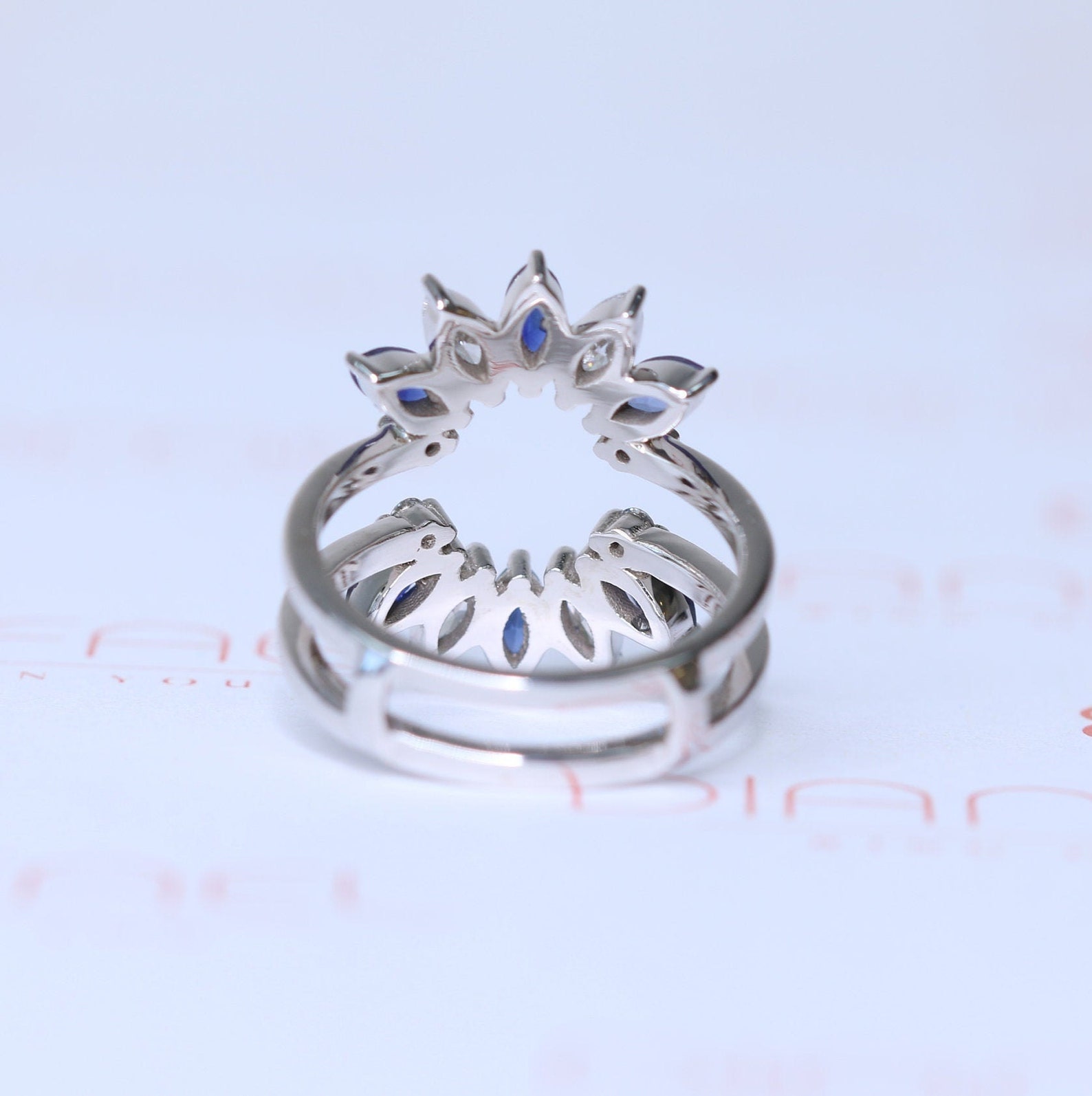 Diamond Ring Enhancer Oval Ring Enhancer Unique Wedding - Etsy