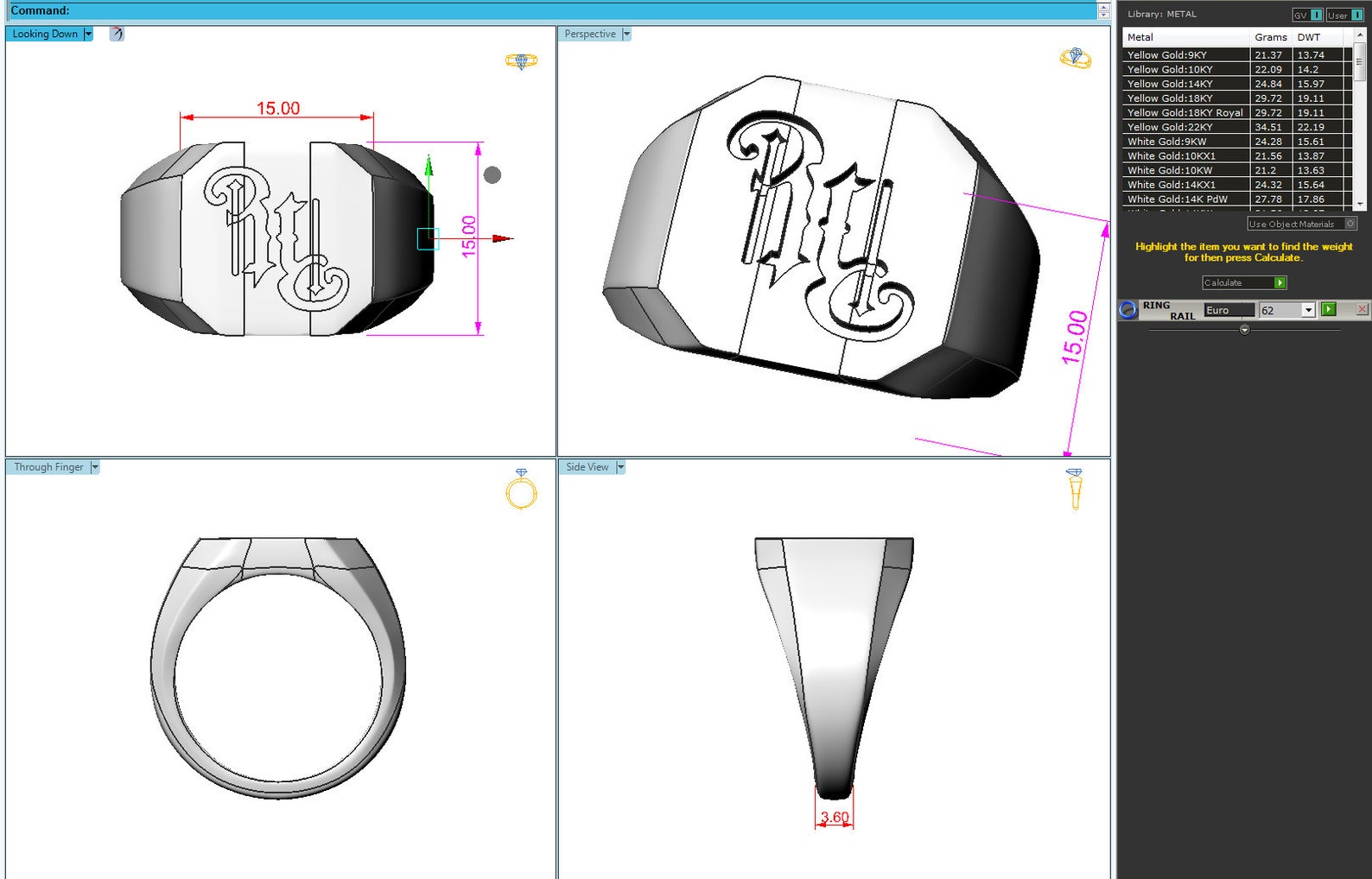 Signet Ring for Men Men's Pinky Ring Custom Pinky Ring - Etsy