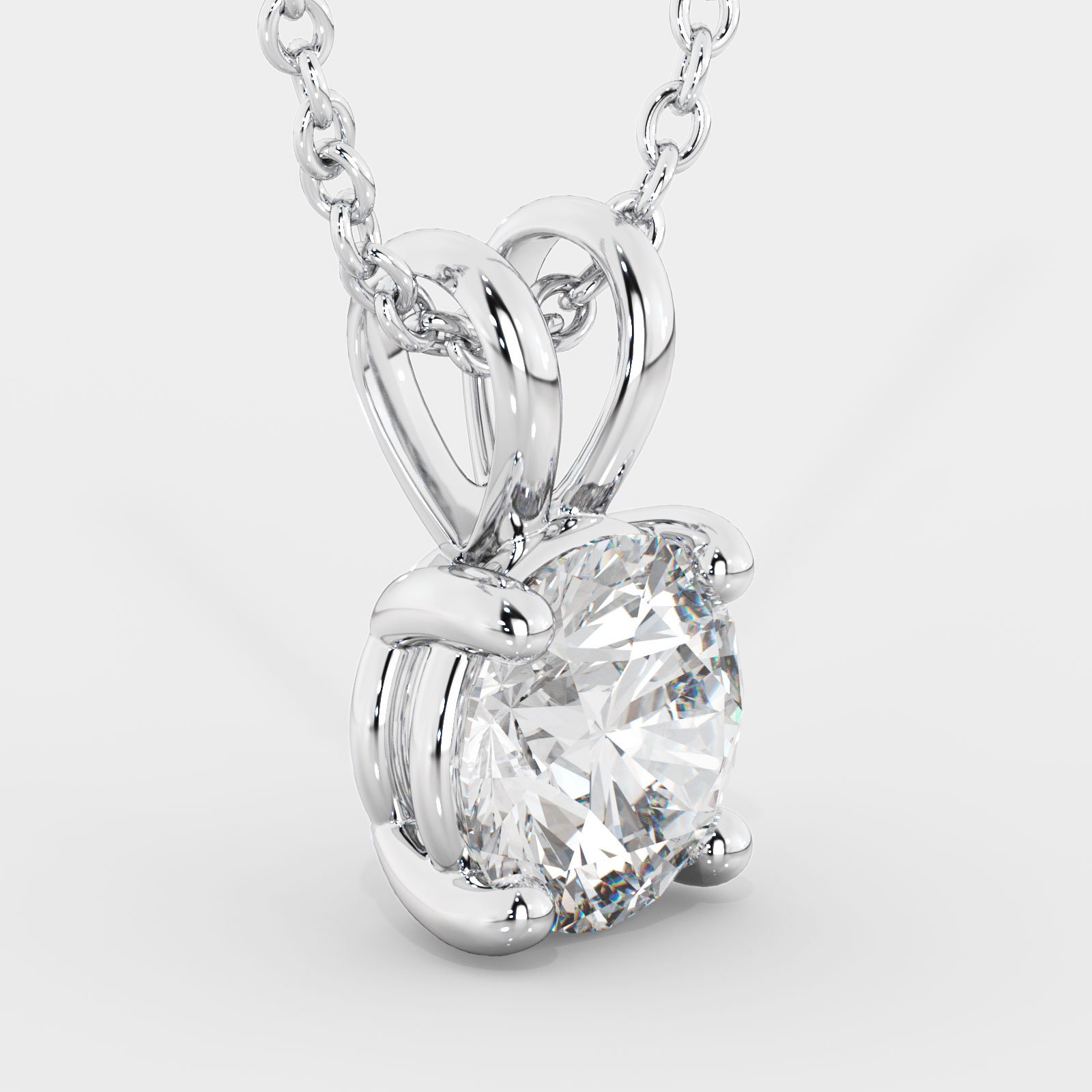 Diamond Solitaire Necklace 16 Inches 1 Carat Diamond - Etsy