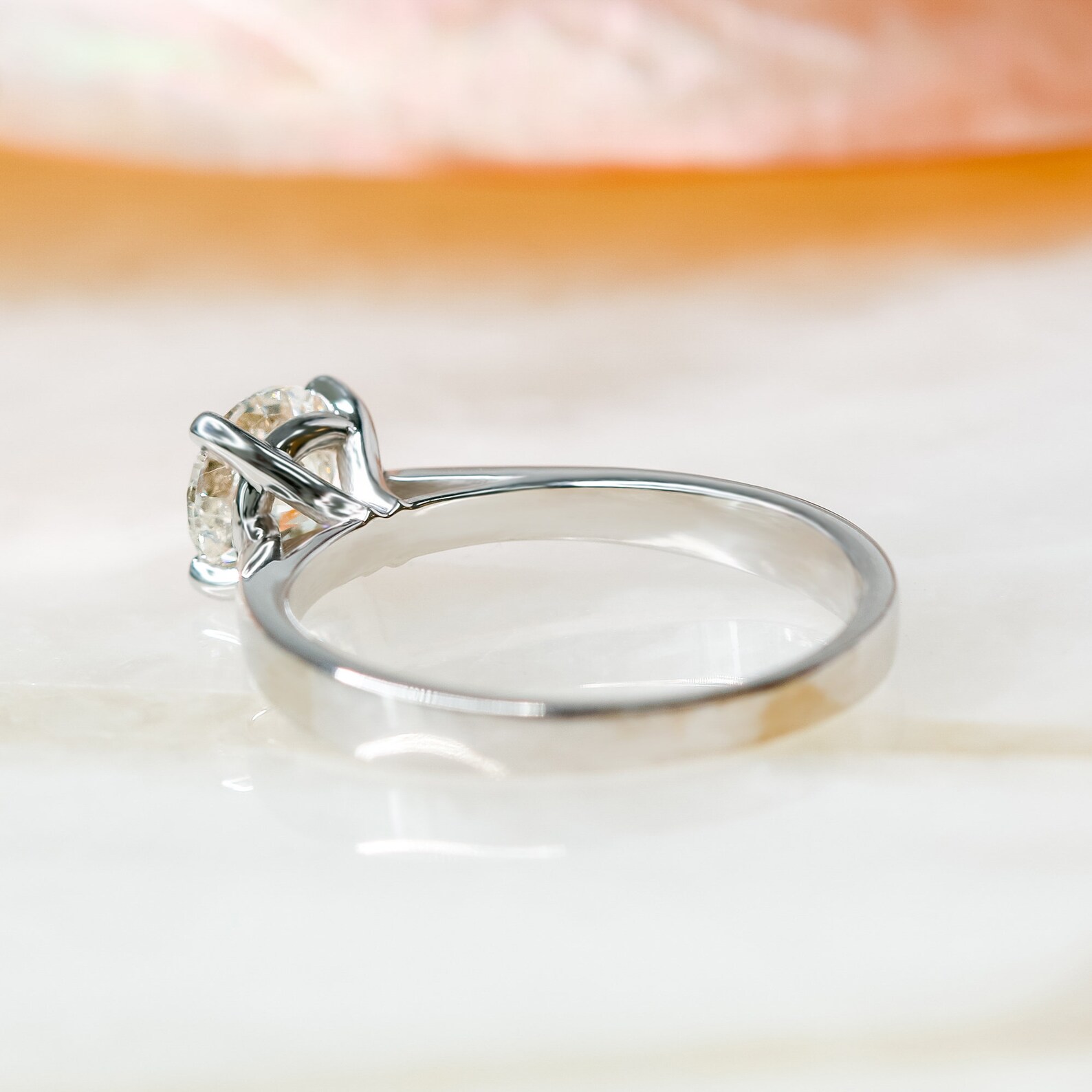 Solitaire Engagement Ring Diamond Engagement Ring 1 Carat - Etsy