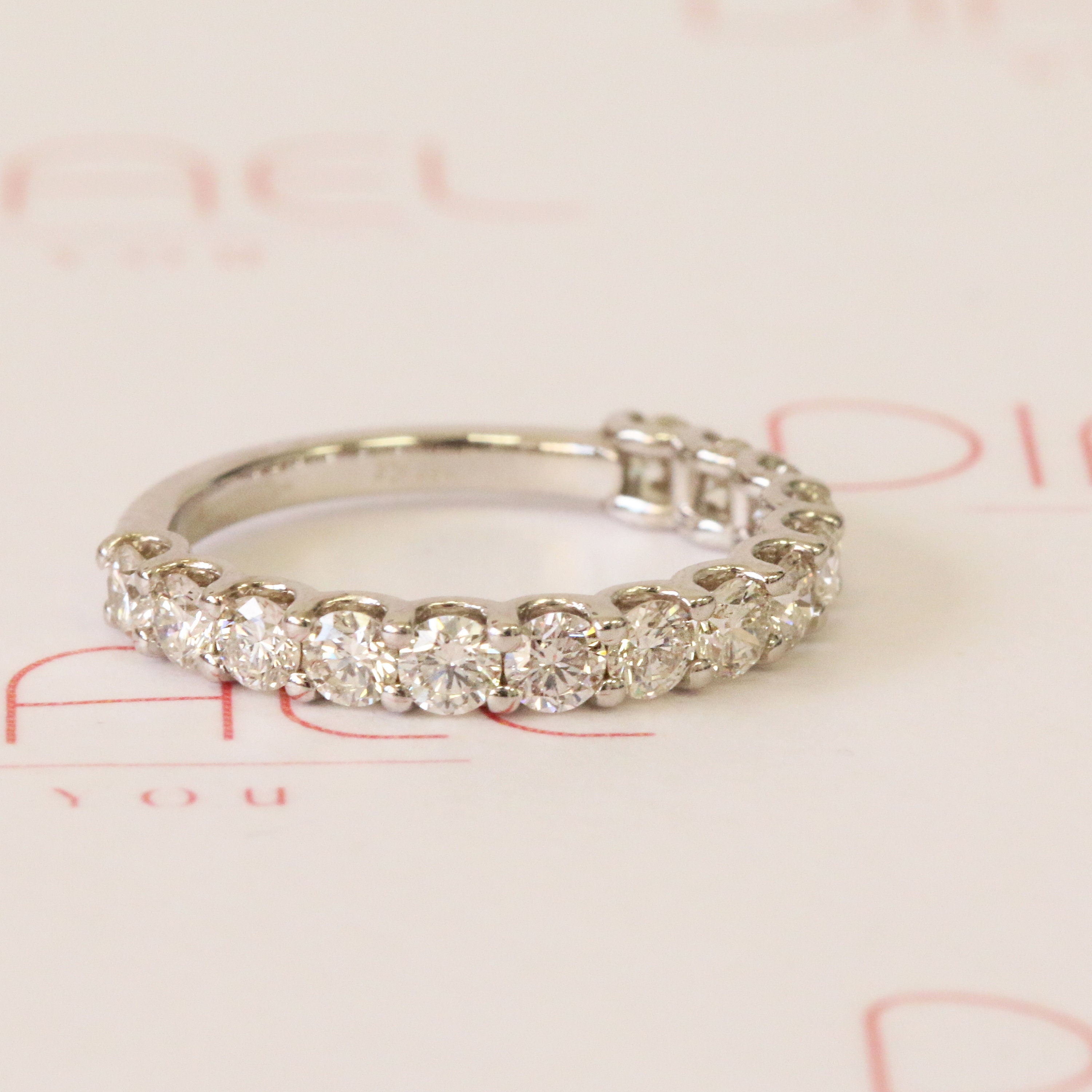 Natural Diamonds Eternity Band U Shaped Diamond Ring 1CT | Etsy