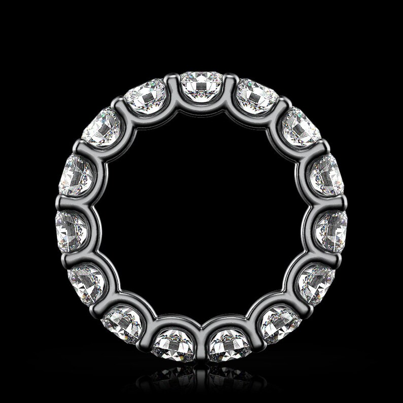 Diamond Eternity Ring, U-shaped Wedding Band, 1.5 Carat, Promise Ring ...