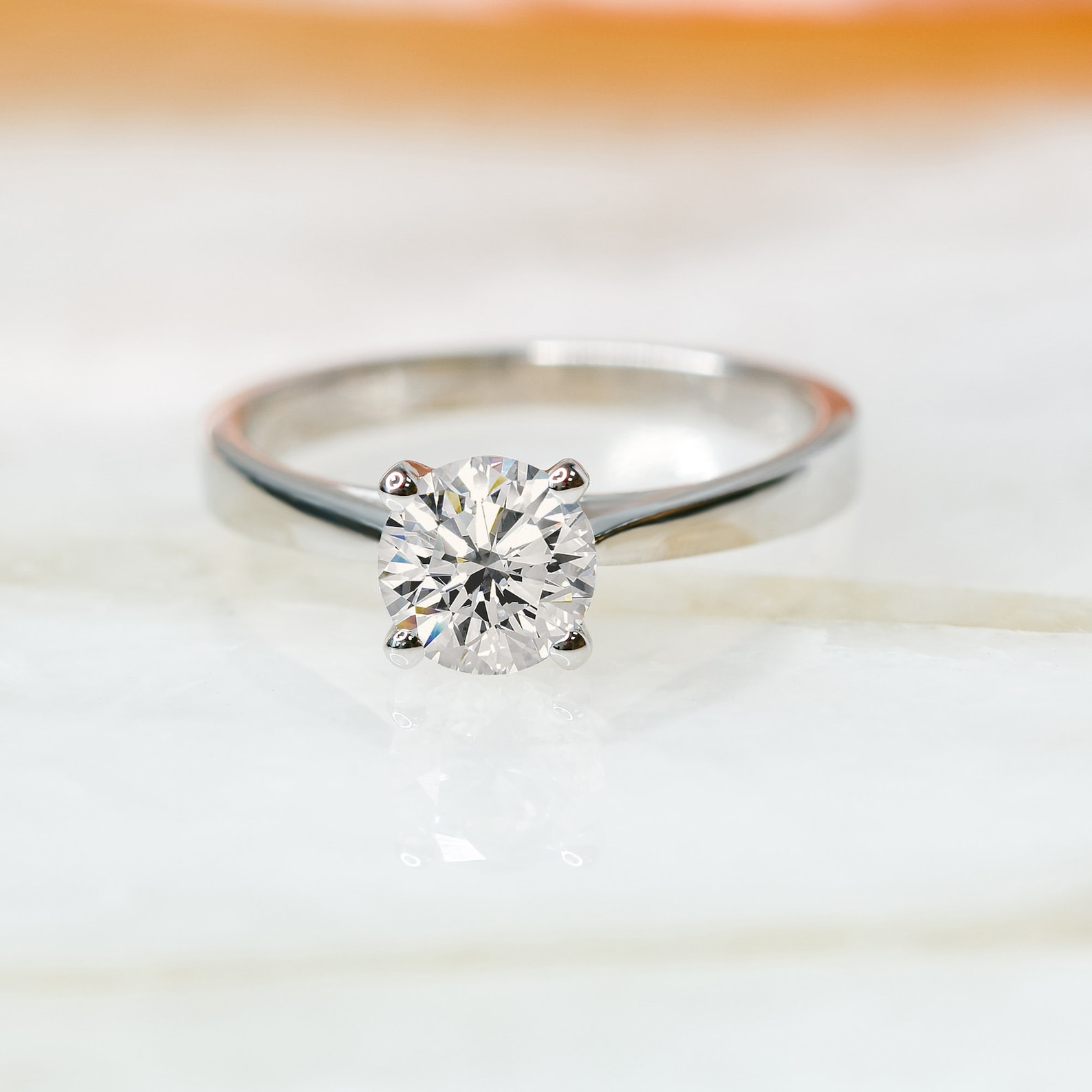 Solitaire Engagement Ring Diamond Engagement Ring 1 Carat - Etsy
