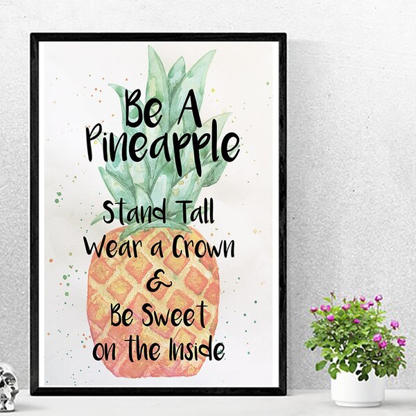 Pineapple Poster - Etsy
