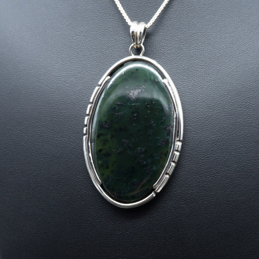 Still Waters Run Deep Applegate Jade Pendant Oregon Jade - Etsy