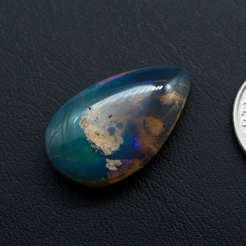 Lightning Ridge Picture Stone Opal Cabochon | Natural Picture Stone ...
