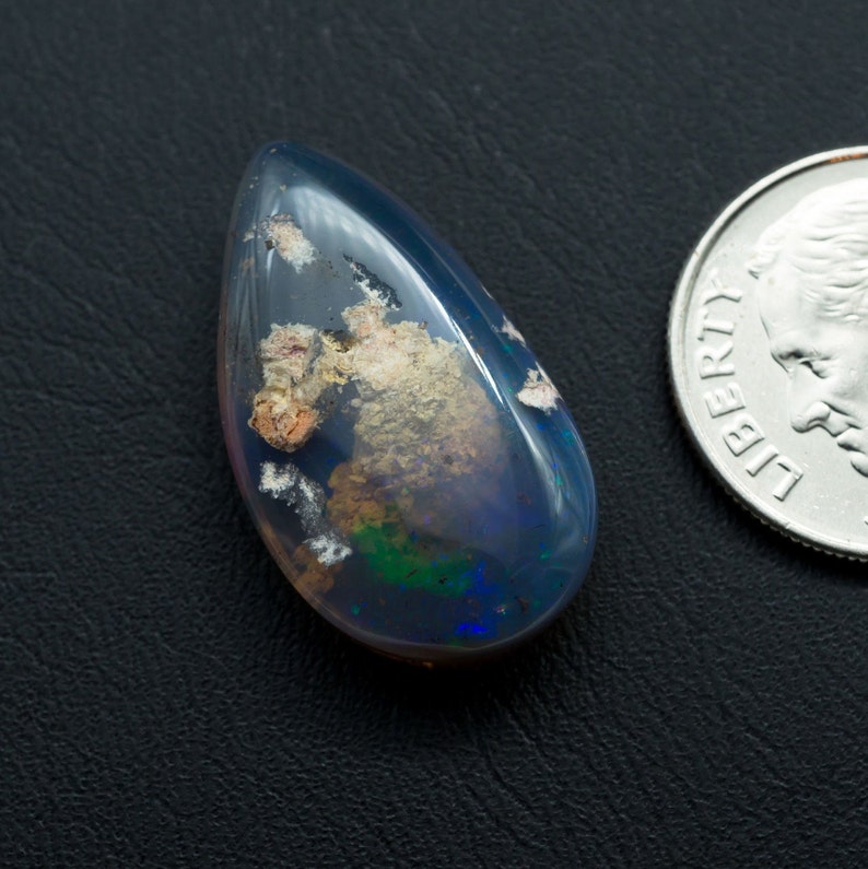 Lightning Ridge Picture Stone Opal Cabochon | Natural Picture Stone ...