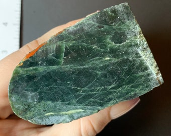Applegate Jade 9.8 Oz Slab for Cabbing Lapidary Rough Mineral Specimen Crystal Healing Cabochon ...