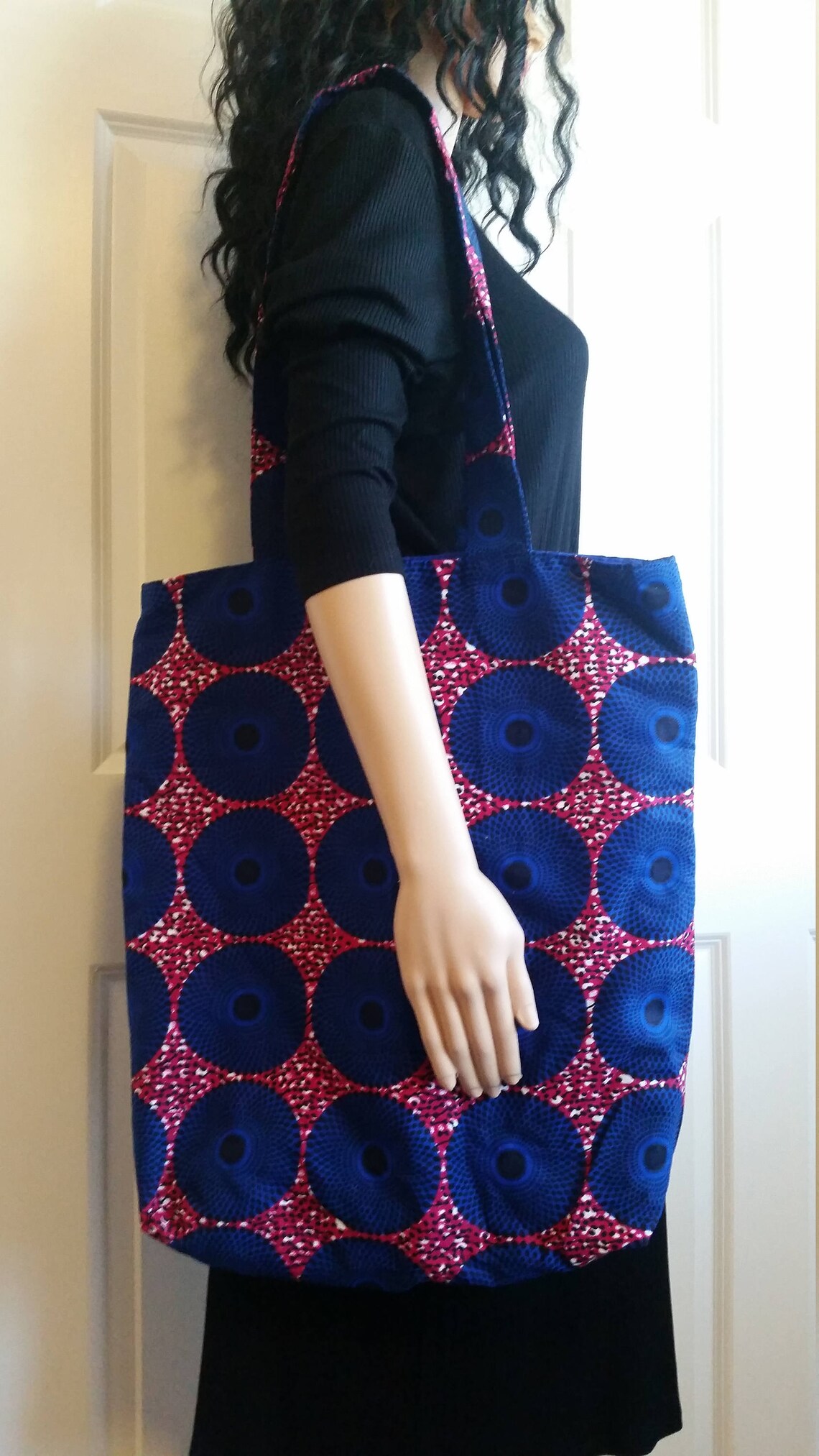 Large Ankara Tote Bag, Large African Print Handbag, African Print Tote ...